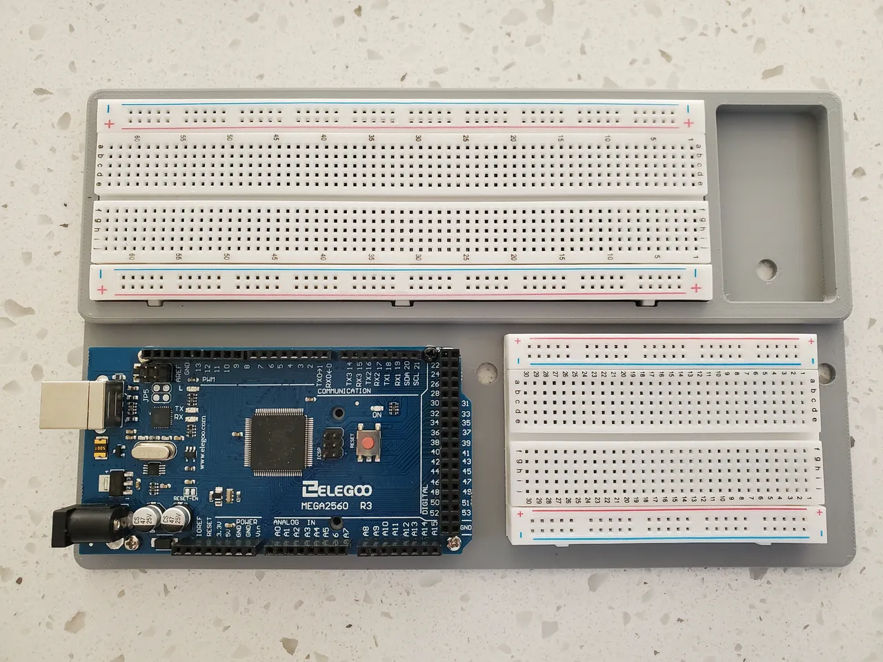 Arduino Mega with Breadboard by tomk0014 | Download free STL model | Printables.com