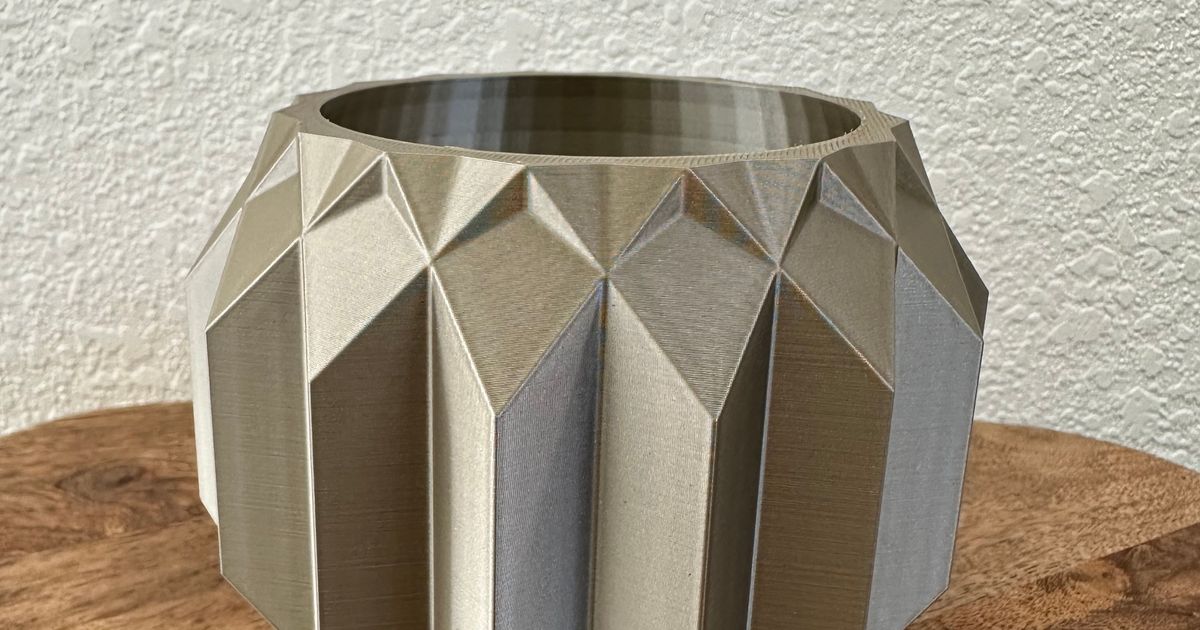 geometric sphere planter by nk3d.xyz | Download free STL model ...