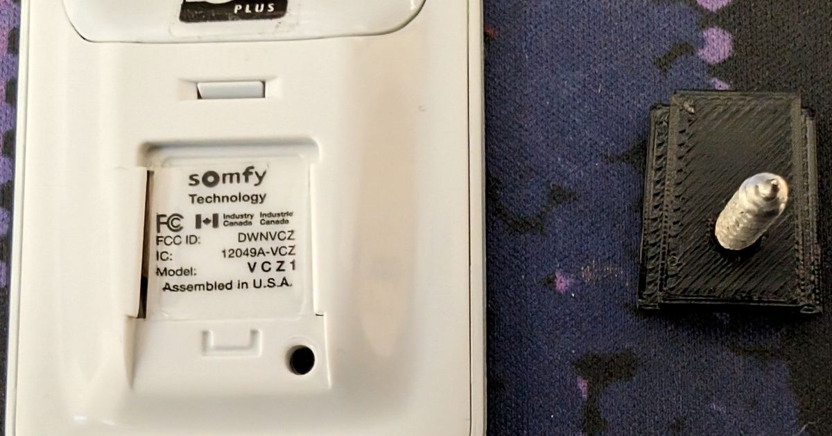 Somfy / Bali / Springs Window Fashions VCZ1 (aka RSZ1) Remote Wall ...