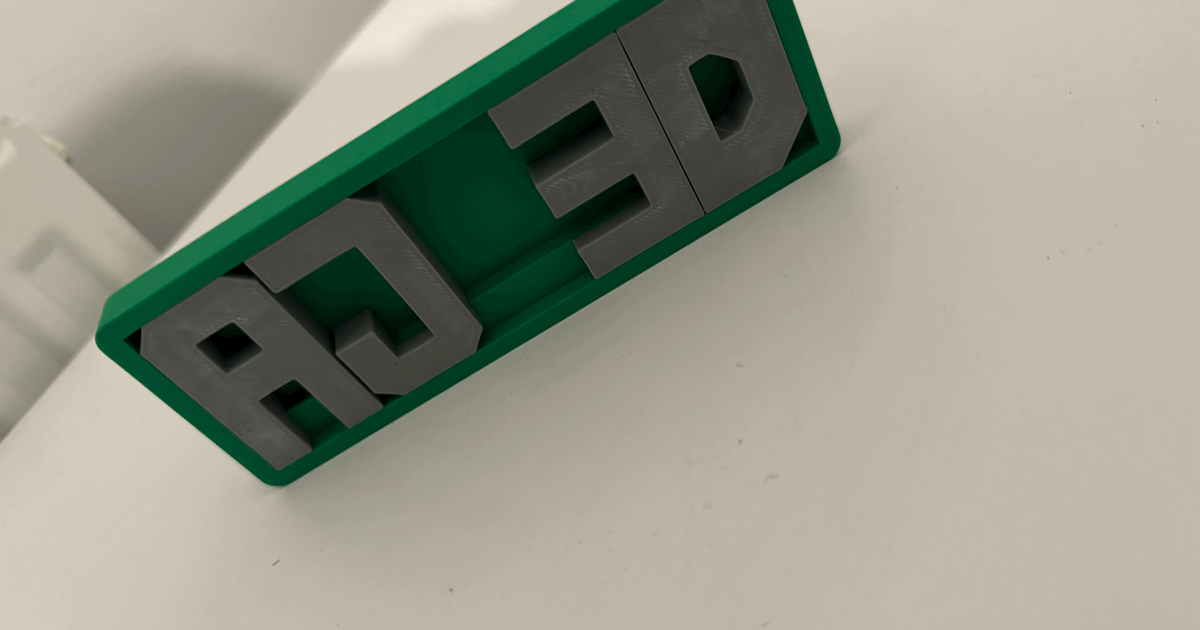 Customisable Sign by AJ3D | Download free STL model | Printables.com