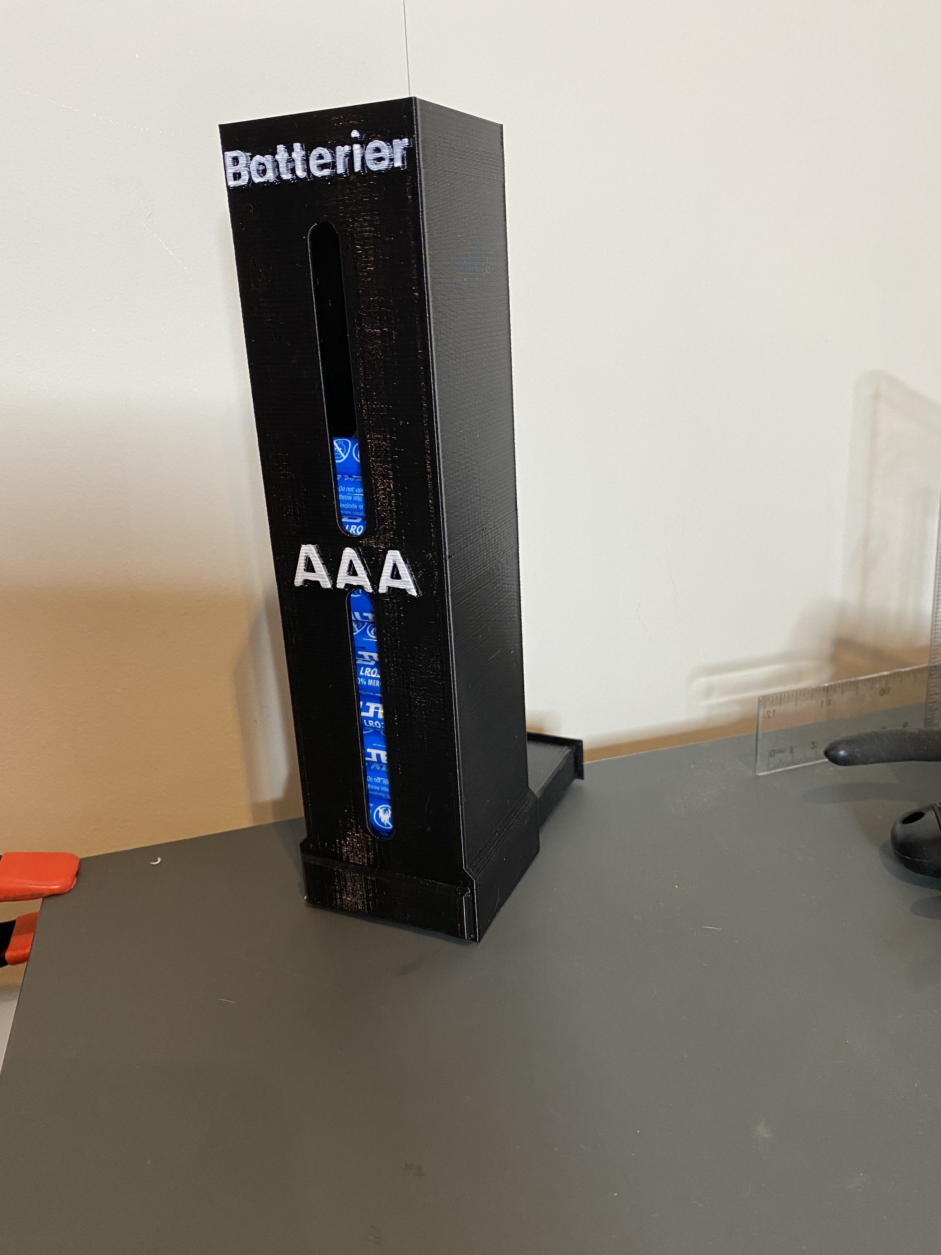 AAA battery holder with drawer, space for 80 pcs by Ovland3D | Download ...