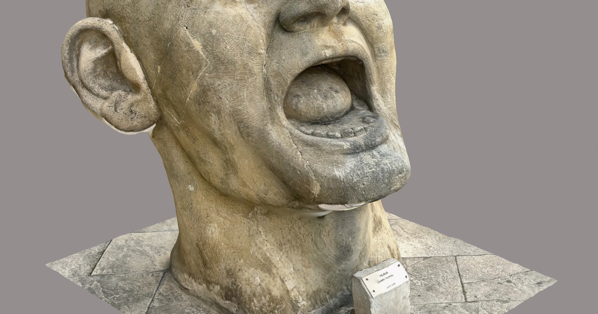Screaming man statue, Břeclav, Czech Republic by Stefan | Download free ...