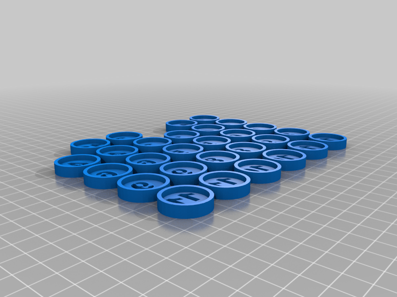 Catan Numbers with Colored Inserts by Douglas Gebhart | Download free ...