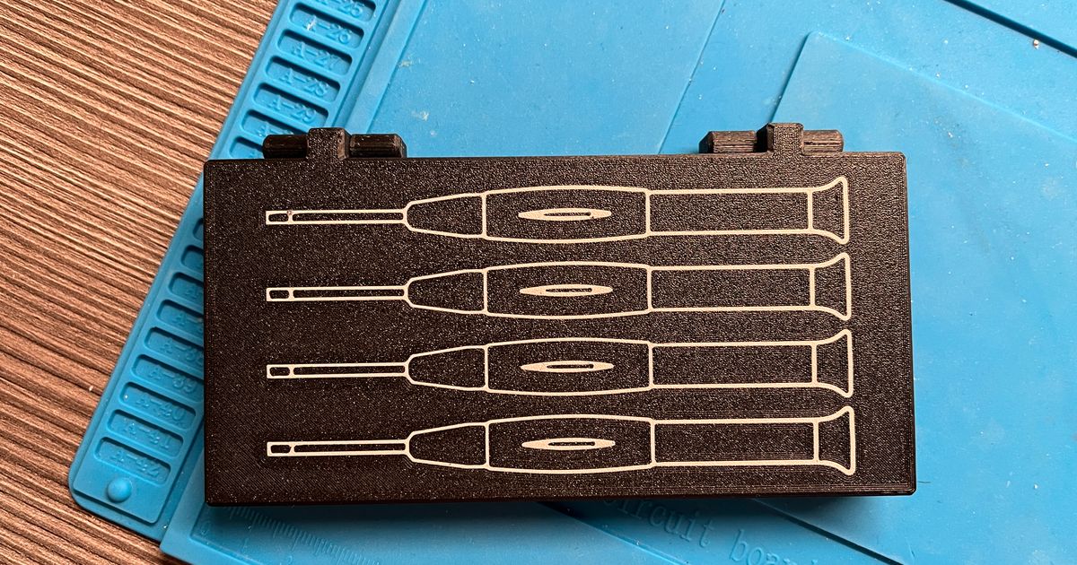 Parkside small screwdriver box, printed in-place by Ren | Download free ...