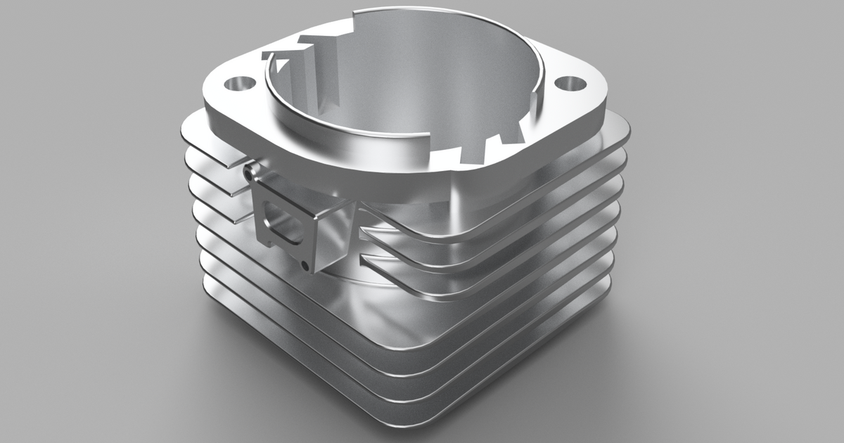 Engine cylinder flower pot. by Delta Protogen | Download free STL model ...