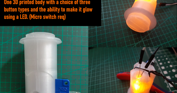 28mm Arcade Push Button por 3DFreeman | Descargar modelo STL gratuito ...