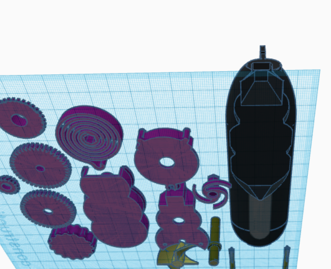 Wind up Submarine by IXI | Download free STL model | Printables.com