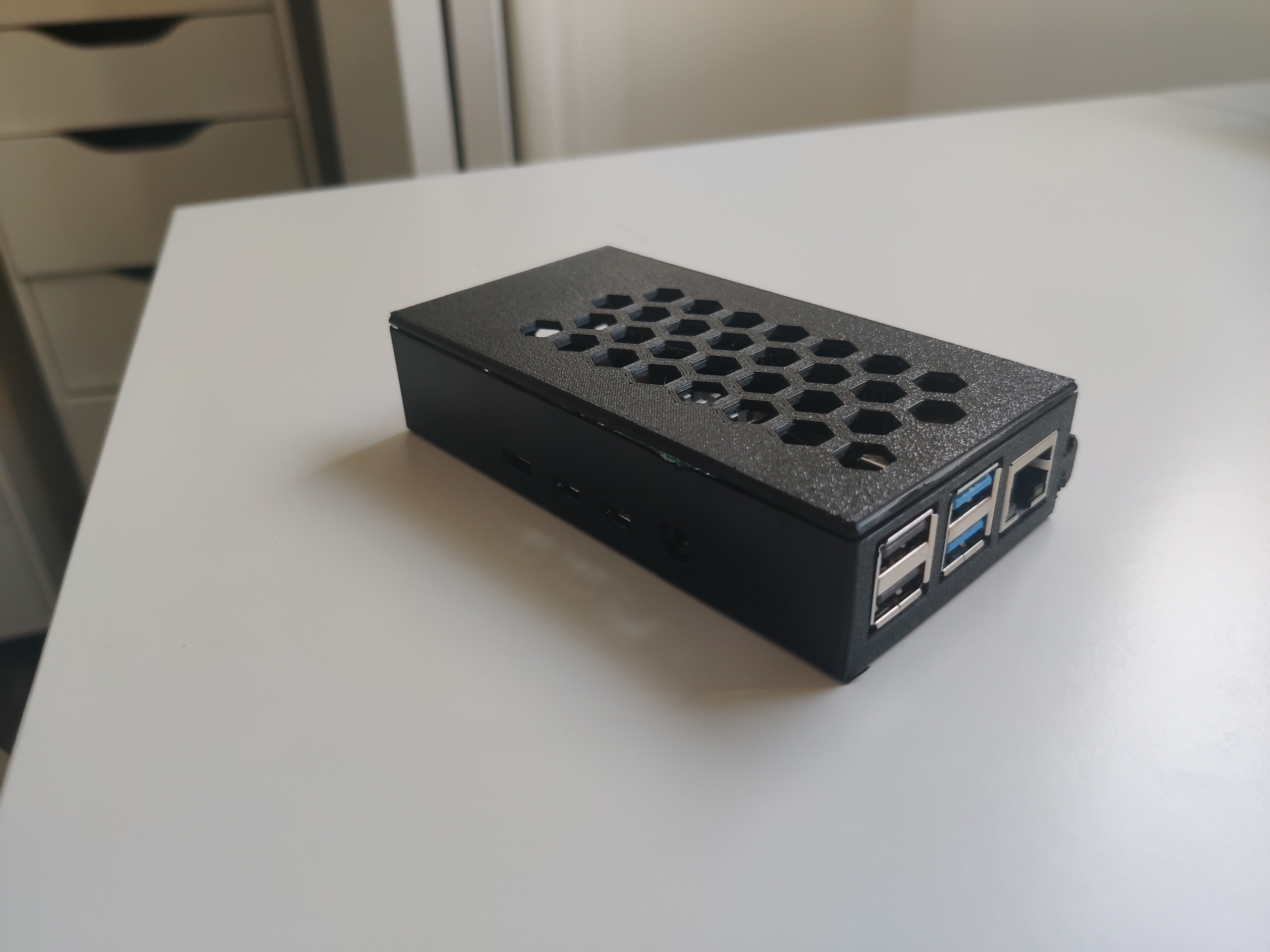 Raspberry Pi 4 case with 2020 extrusion mount and integrated LM2596 by ...
