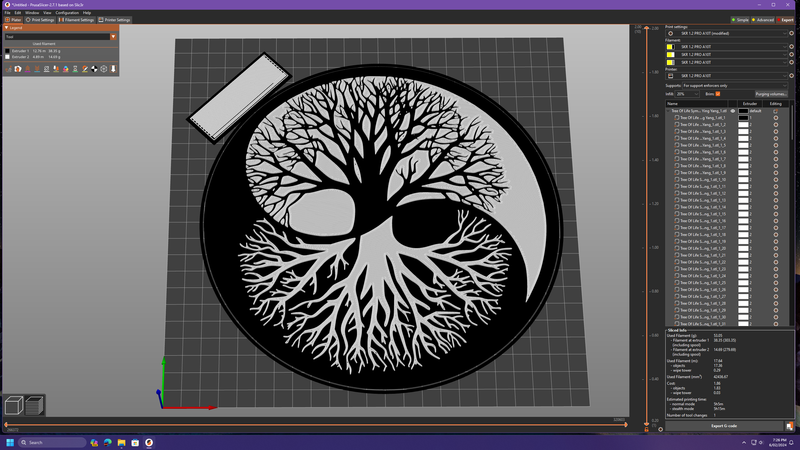 Tree Of Life Yin Yang 1 by Clod Stomper Productions | Download free STL ...