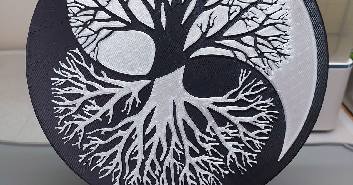Tree Of Life Yin Yang 1 by Clod Stomper Productions | Download free STL ...