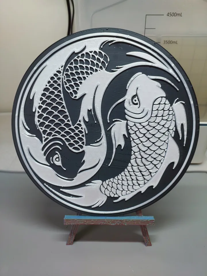 Koi Yin Yang by Clod Stomper Productions | Download free STL model ...