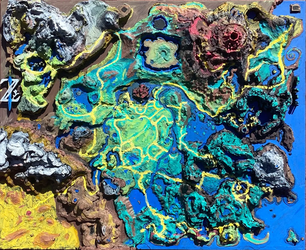 Zelda BotW(Breath of the Wild) Hyrule world map by Curious Maker ...