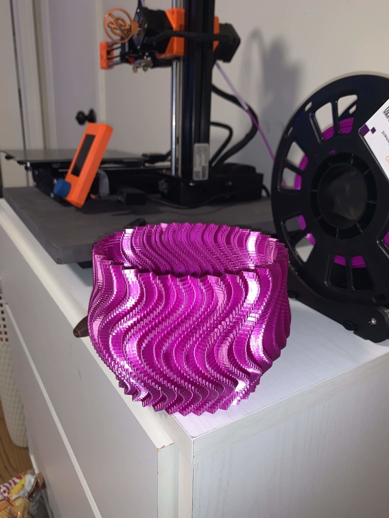 Cubic Sin Wave Vase 2 by joey aronson | Download free STL model ...