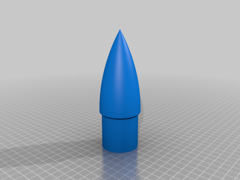 Model Rocket Nose Cone by Cube_squared | Download free STL model ...