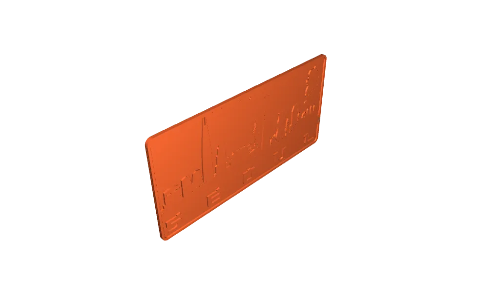Wall Plate Skyline - Seoul by dantech | Download free STL model ...