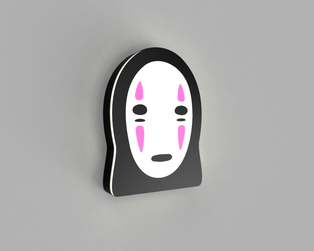 No Face, Kaonashi, Faceless Lightbox - Studio Ghibli by Valda3D ...