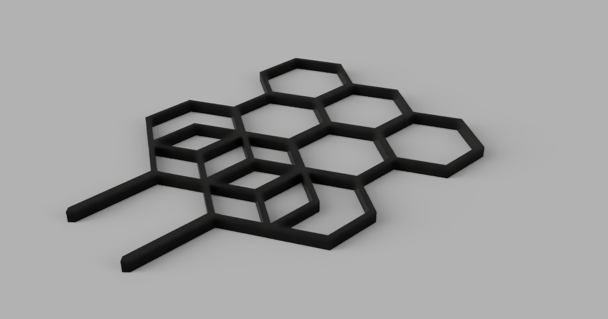 3 Plant Support Hexagon by Lauz | Download free STL model | Printables.com
