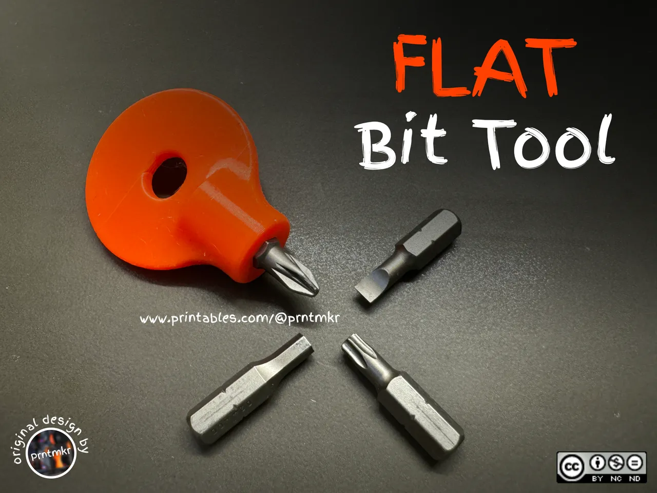 FLAT bit tool by Prntmkr | Always a good print | Download free STL ...