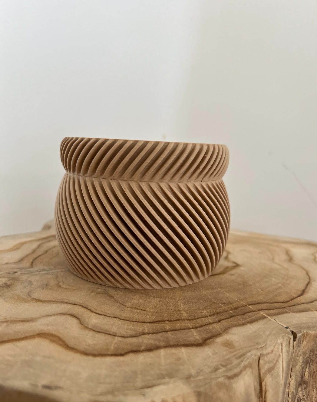 stackable box with diagonal grooves and lid by guma.designs | Download ...