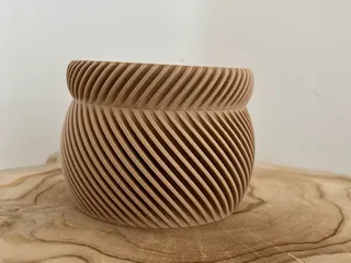 stackable box with diagonal grooves and lid by guma.designs | Download ...