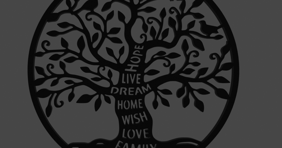 Tree of life Text by W1nter | Download free STL model | Printables.com