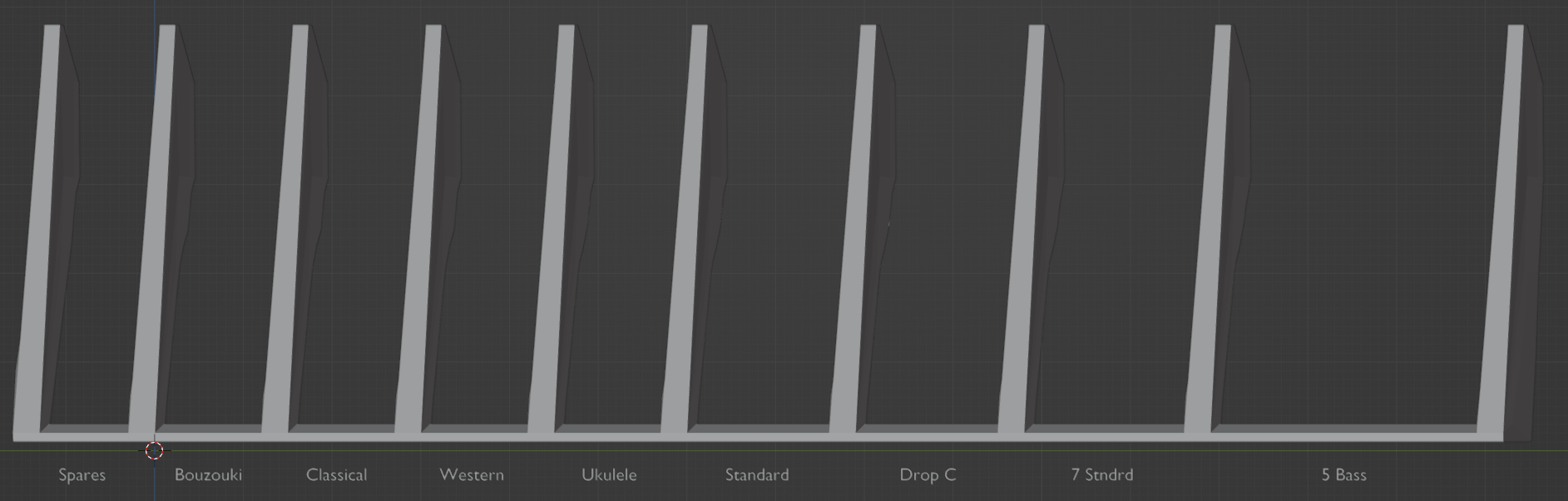 Guitar String Organizer by emirizzi | Download free STL model ...