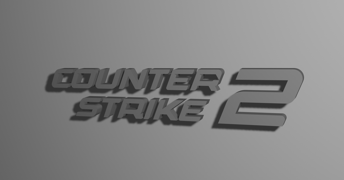 CS2 logo por tubi | Descargar modelo STL gratuito | Printables.com