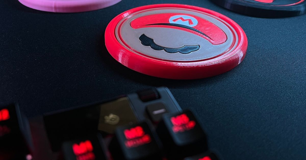 Oversized Mario Coasters by OhKdn | Download free STL model ...