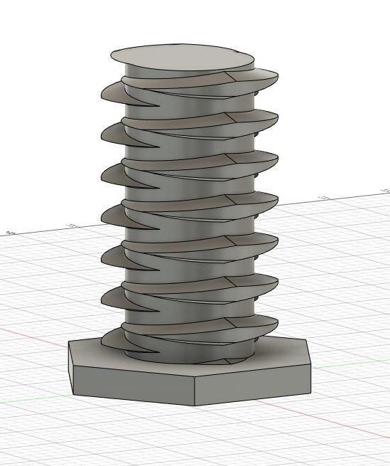 Screws with opposing double threads by jerrydi | Download free STL ...