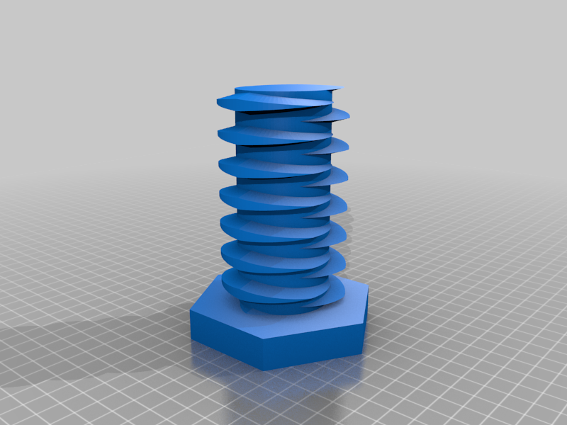 Screws with opposing double threads by jerrydi | Download free STL ...