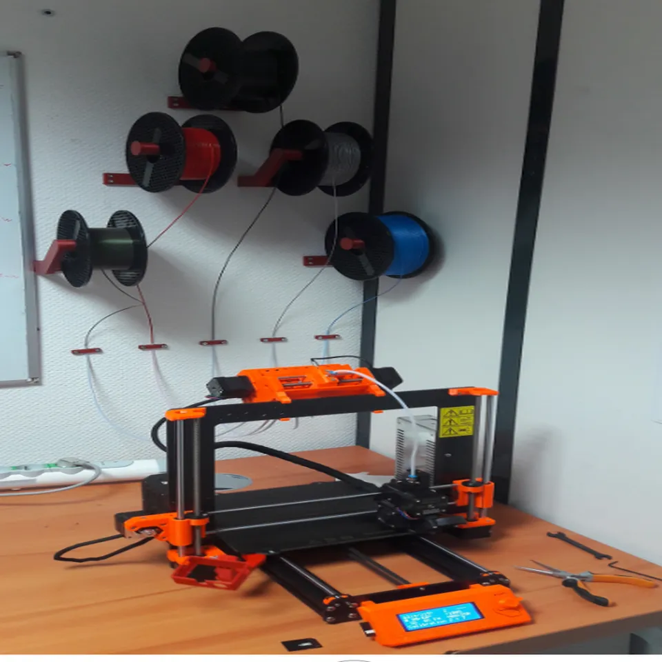 Wall mount spool holder by jerrydi | Download free STL model ...
