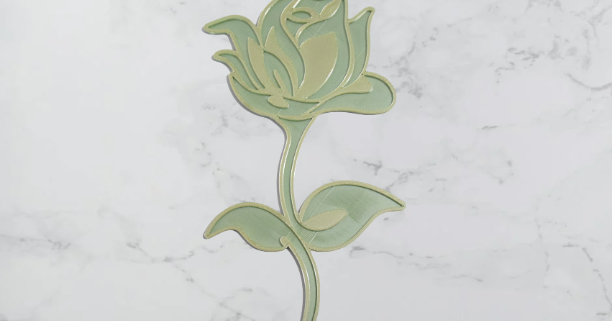 Flower Art 2D Wall by V3Dprint | Download free STL model | Printables.com