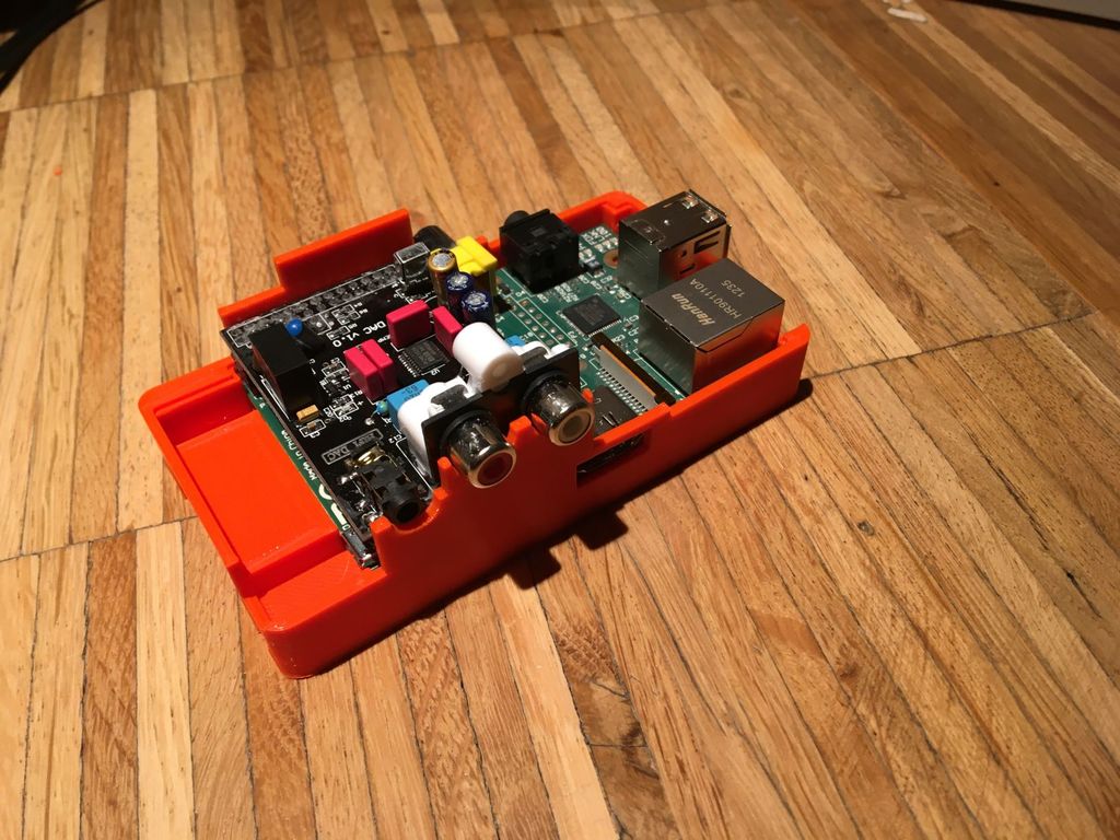 Case for Raspberry Pi 1B + Audio DAC by awiedemann | Download free STL ...