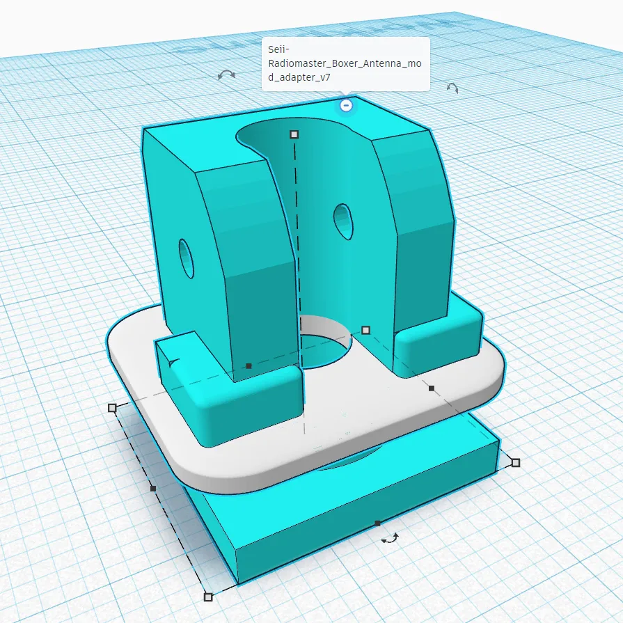 Seii-Radiomaster Boxer Antenna mod adapter v7 PETG by Seii-FPV | Download free STL model ...