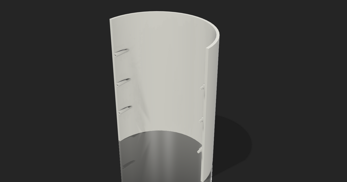 Large pipe cover for water inlet with 80mm inner diameter and 105mm ...