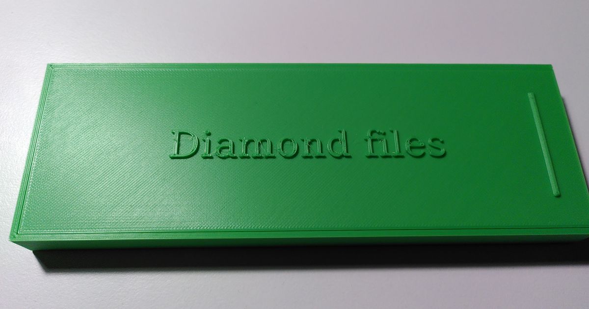 A box for a set of five diamond files by kapasaki | Download free STL ...