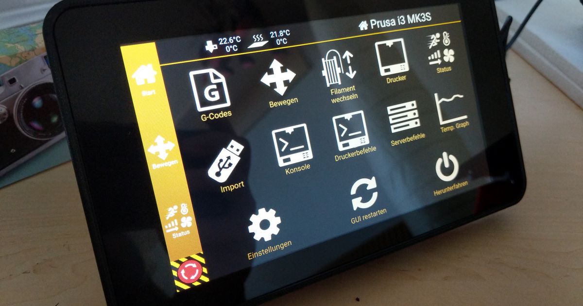 7" Touchscreen case for Raspberry Pi 5 incl. slim version by RonnyS ...