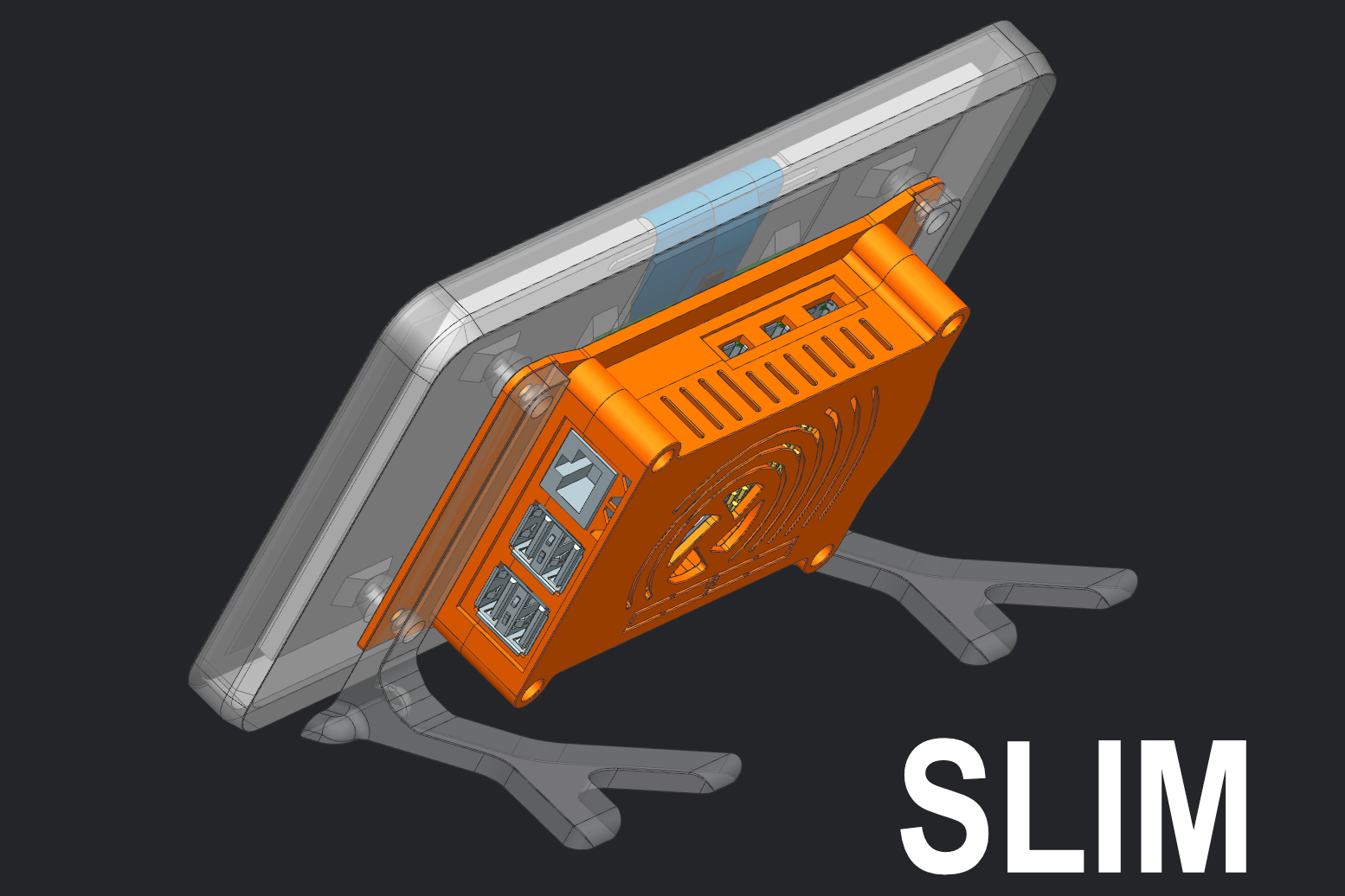 7" Touchscreen case for Raspberry Pi 5 incl. slim version by RonnyS ...