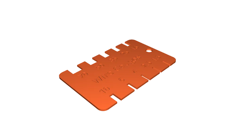 Wire gauge mm² by David Holečko | Download free STL model | Printables.com