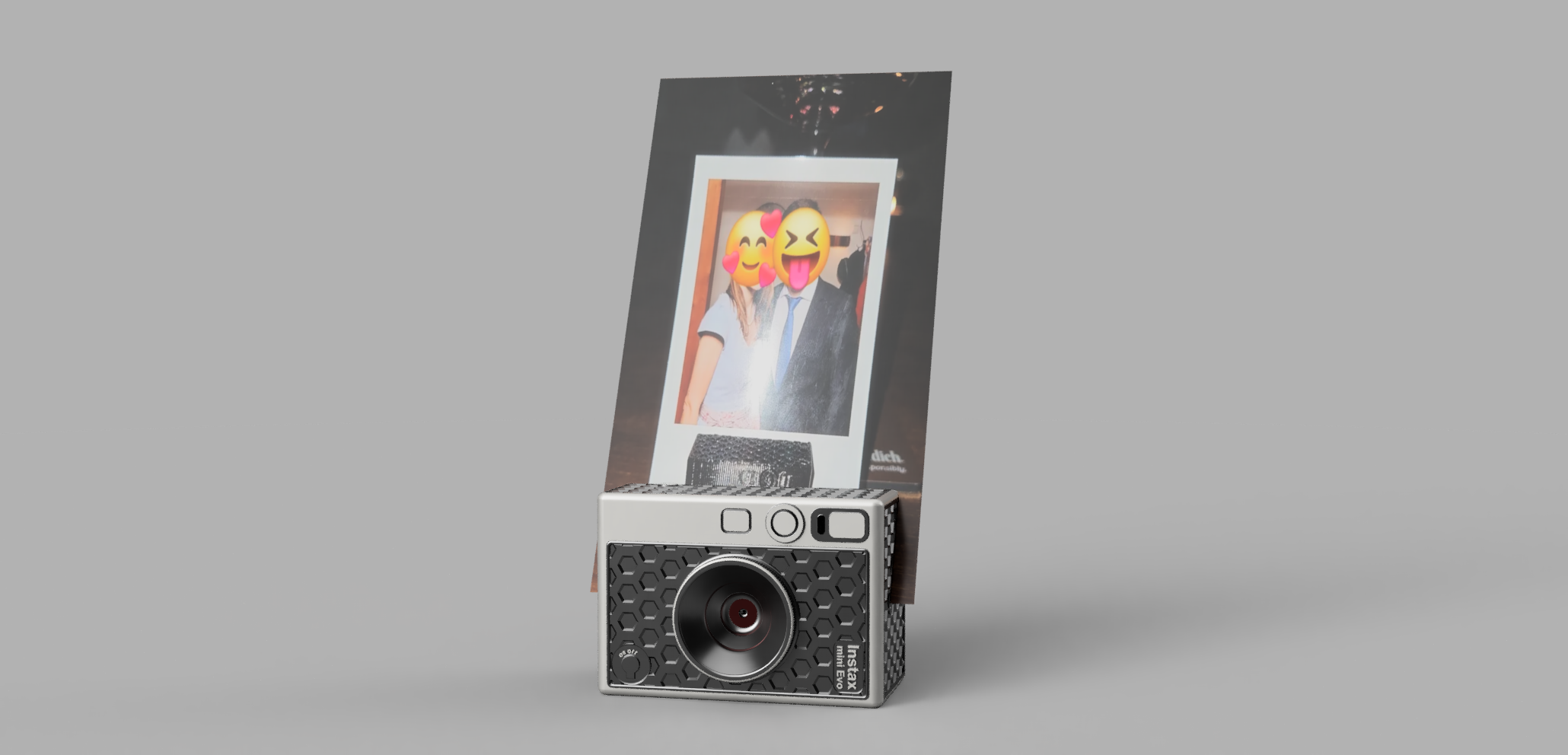 Instax Mini Evo Photo Stand by Tortel3D | Download free STL model ...