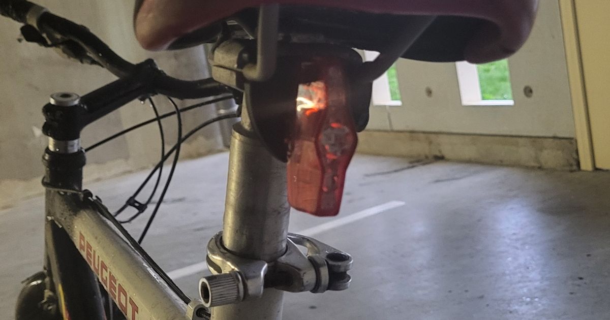 Cateye rear light mount under saddle - bike by Arnaud Lasset | Download ...