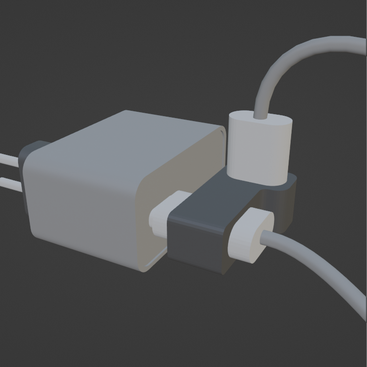 USB Cable Holder by Kiwi | Download free STL model | Printables.com