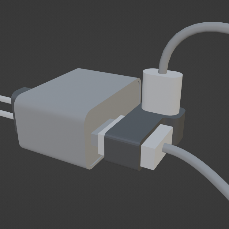 USB Cable Holder by Kiwi | Download free STL model | Printables.com