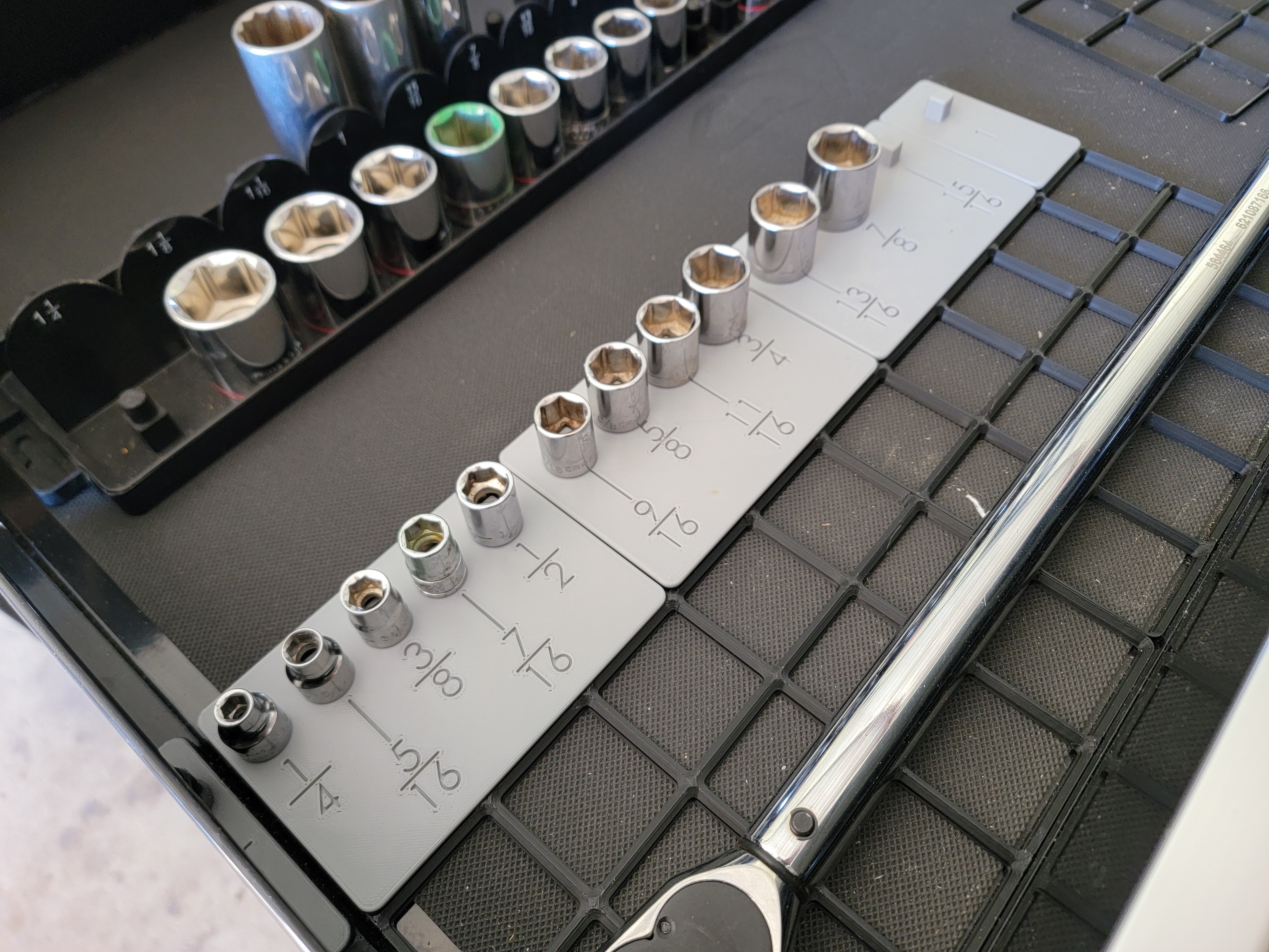 3 8 Gridfinity Universal Socket Holder For Standard Sockets By Ian Cox