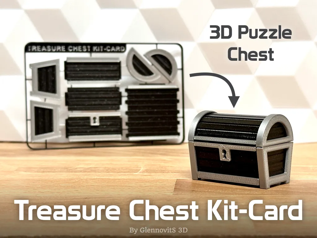 Treasure Chest Kit-Card (compact pirate chest box set) by GlennovitS 3D ...