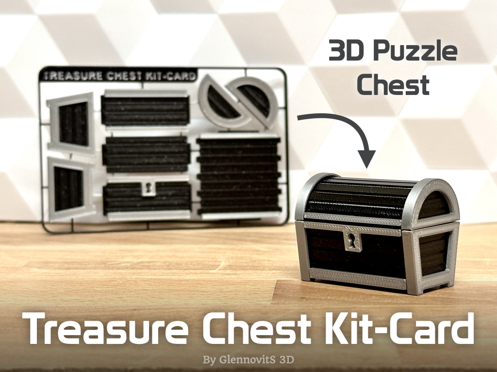 Treasure Chest Kit-Card (compact pirate chest box set) by GlennovitS 3D ...