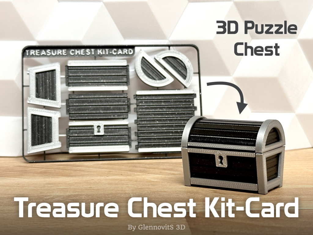 Treasure Chest Kit-Card (compact pirate chest box set) by GlennovitS 3D ...