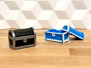 Treasure Chest Kit-Card (compact pirate chest box set) by GlennovitS 3D ...