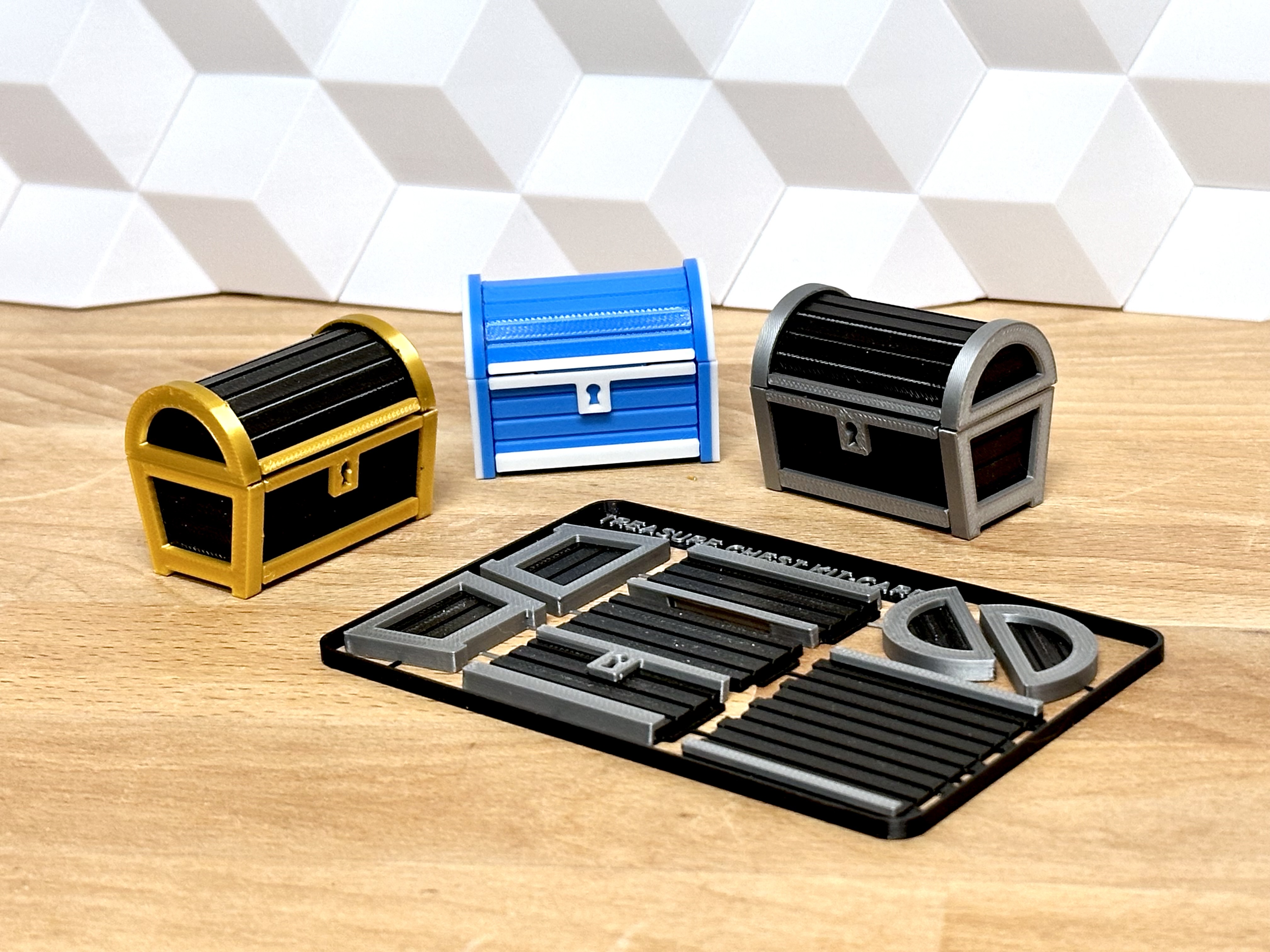 Treasure Chest Kit-Card (compact pirate chest box set) by GlennovitS 3D ...