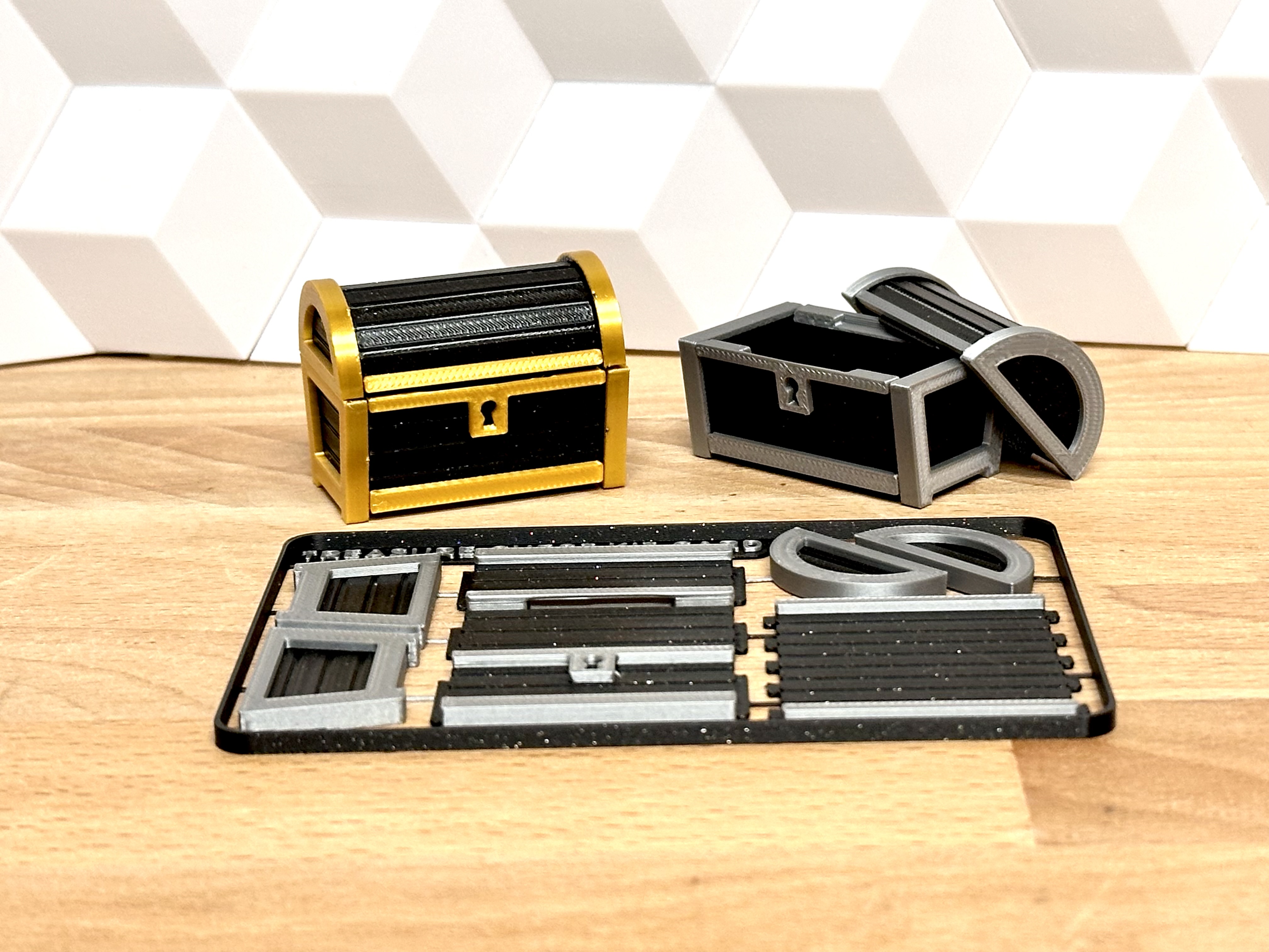 Treasure Chest Kit-Card (compact pirate chest box set) by GlennovitS 3D ...